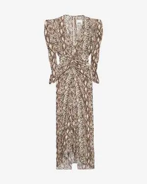 Isabel Marant Albini Midi Dress - Natural