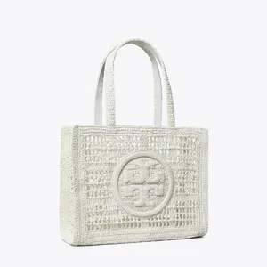 Tory Burch Small Ella Hand-crocheted Tote - White