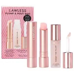 LAWLESS Plump & Pout Lip Balm And Lip Gloss Set