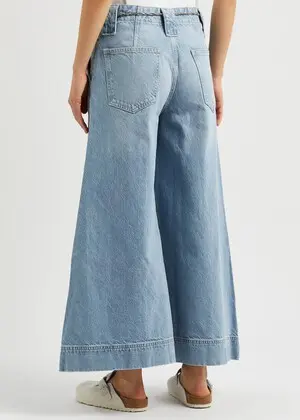 Free People Sheer Luck Wide-leg Jeans