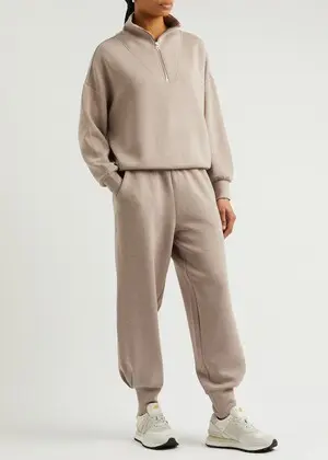 Varley Hawley Half-zip Sweatshirt - Taupe