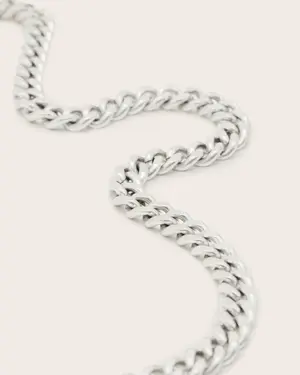 ALLSAINTS Carabiner Necklace - Wrm Slver/wrm Bras