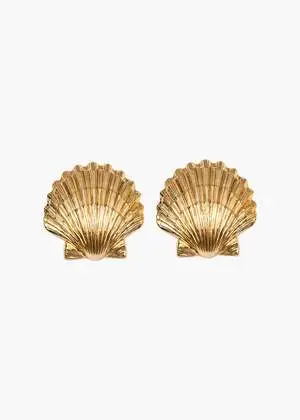 JENNIFER BEHR Mar Shell Earrings - Gold