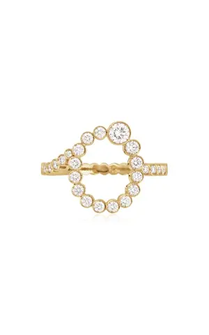 Sophie Bille Brahe 18k Recycled Yellow Ensamble Initial Ring