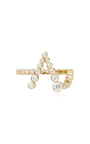 Sophie Bille Brahe 18k Recycled Yellow Ensamble Initial Ring