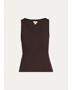 L'Agence Adira Tank Top - Dark Java