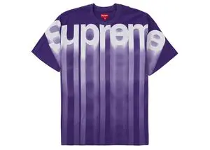 Supreme Bleed Logo Short Sleeve Top - Purple