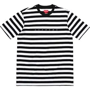 Supreme Bar Stripe Tee Shirt - Black