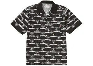 Supreme Nfl X Raiders X '47 Short Sleeve Shirt - Black