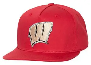 TRAVIS SCOTT X Mitchell & Ness Wisconsin Badgers Snapback Cap - Red
