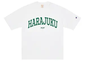 PALACE Champion Shop Harajuku T-shirt Tokyo White