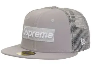 Supreme Box Logo Mesh Back Cap - Gray