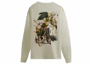 Kith Amnh Rare Birds Vintage Long Sleeve Tee Shirt - Sandrift