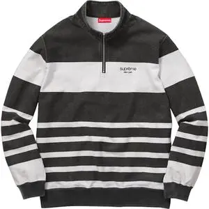 Supreme Printed Stripe Half Zip Sweat