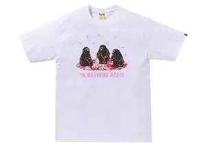 A BATHING APE Sakura Viewing Tee Shirt - White