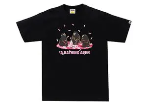 A BATHING APE Sakura Viewing Tee Shirt - Black