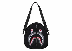 A BATHING APE Shark Shoulder Bag - Black