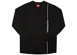 Supreme Vertical Logo Stripe Long Sleeve Top