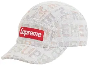 Supreme Terry Spellout Camp Cap - White