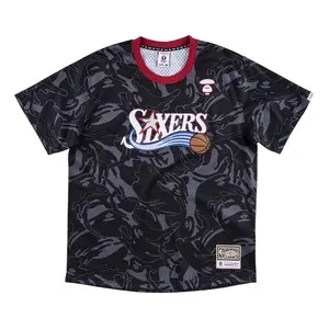 BAPE Aape X Mitchell & Ness Philadelphia 76ers Bp Jersey - Black
