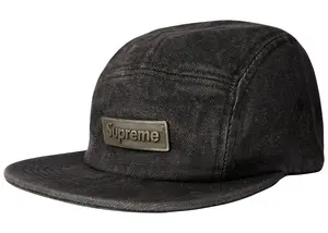 Supreme Metal Plate Camp Cap - Black