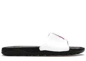 JORDAN Break Slide - White/university Red/black