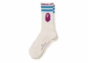 A BATHING APE Ape Head Line Socks
