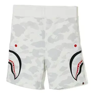 A BATHING APE City Camo Side Shark Sweat Shorts - White