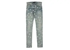 Men's Blue Bandana Jeans