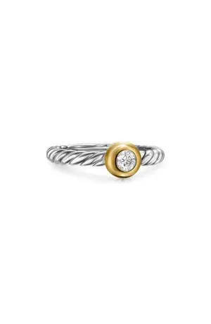 David Yurman Petite Cable Ring With Diamond