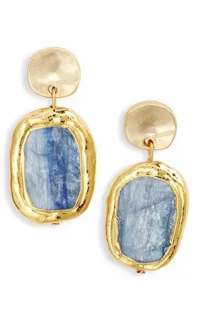 KARINE SULTAN Kyanite Drop Earrings - Gold