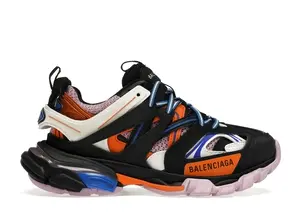 Balenciaga Track Sneakers - Black/orange/pink