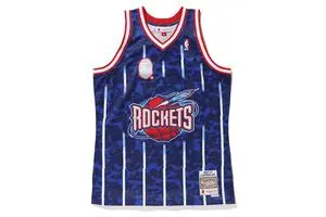 A BATHING APE X Mitchell & Ness Rockets Basketball Jersey