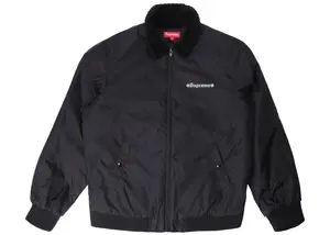 Supreme Independent Fur Collar Bomber Jacket - Black