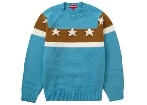 Supreme Stars Sweater - Dusty Blue