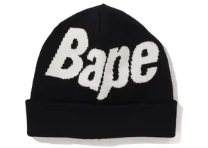 A BATHING APE Knit Beanie Black