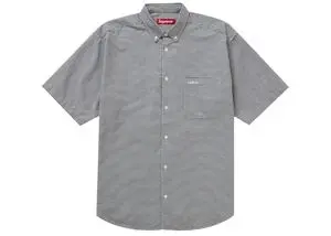 Supreme Loose Fit Short Sleeve Oxford Shirt Ss24 - Gingham