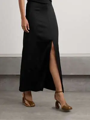 Dries Van Noten Satin-crepe Maxi Skirt
