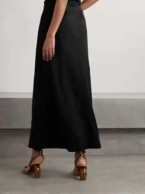 Dries Van Noten Satin-crepe Maxi Skirt