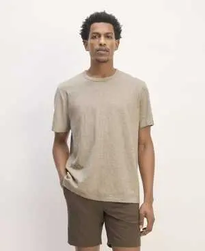 Everlane Cotton Slub Crew Neck Tshirt Oatmeal