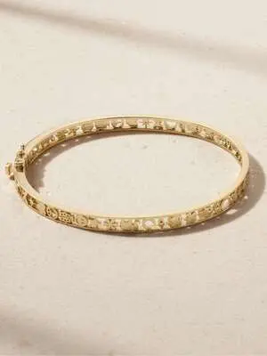 SYDNEY EVAN Open Icon 14-karat Bracelet