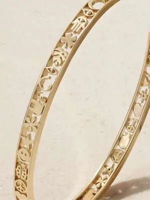 SYDNEY EVAN Open Icon 14-karat Bracelet