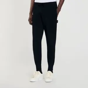 Sandro Knit Jogging Bottoms - Black