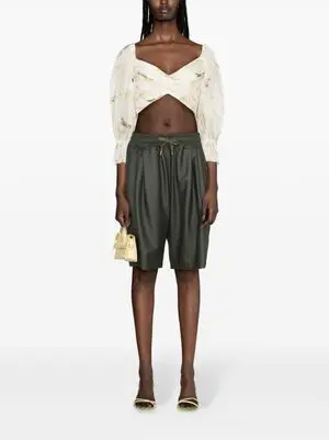 Zimmermann Acacia Birds Pleated Blouse