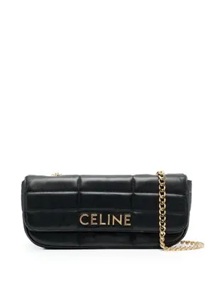 Celine Logo Plaque Shoulder Bag