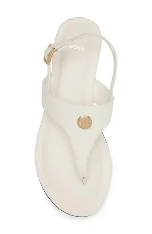 BOSS Millie Slingback Sandal - Open White