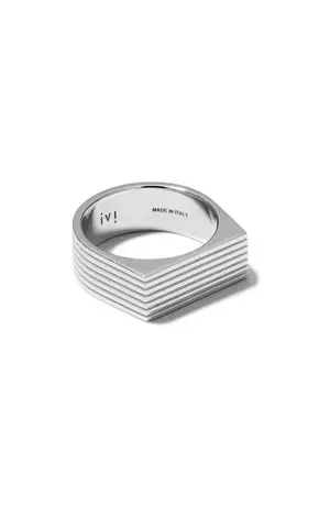 IVI LOS ANGELES Aurelia Signet Ring - Silver
