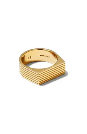 IVI LOS ANGELES Aurelia Signet Ring - Yellow Gold