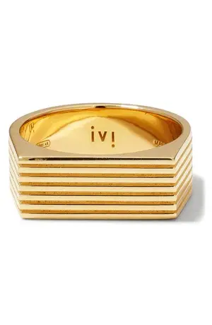 IVI LOS ANGELES Aurelia Signet Ring - Yellow Gold