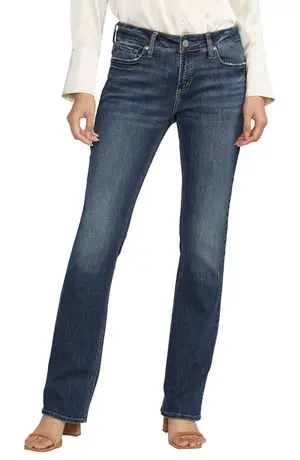 SILVER JEANS CO. Elyse Mid Rise Slim Bootcut Jeans